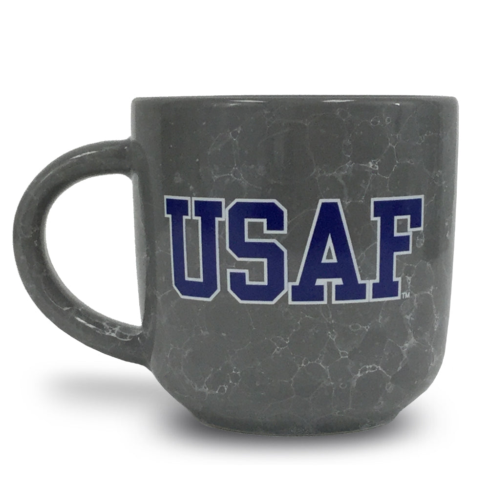 Air Force Marbled 17 oz Mug (Grey)