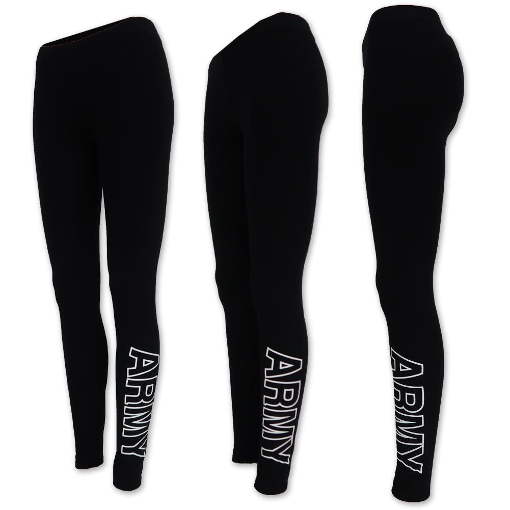 Army Ladies Love 'Em Longer Leggings (Black)