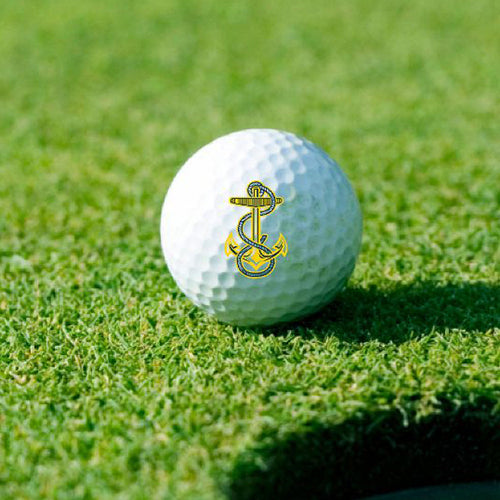 Navy Anchor Golf Ball