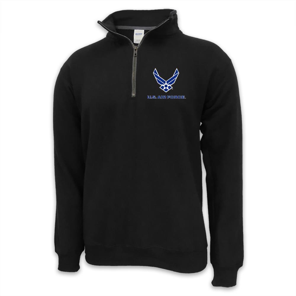 U.S. Air Force Sweatshirts: Air Force Wings Left Chest Logo 1/4-Zip