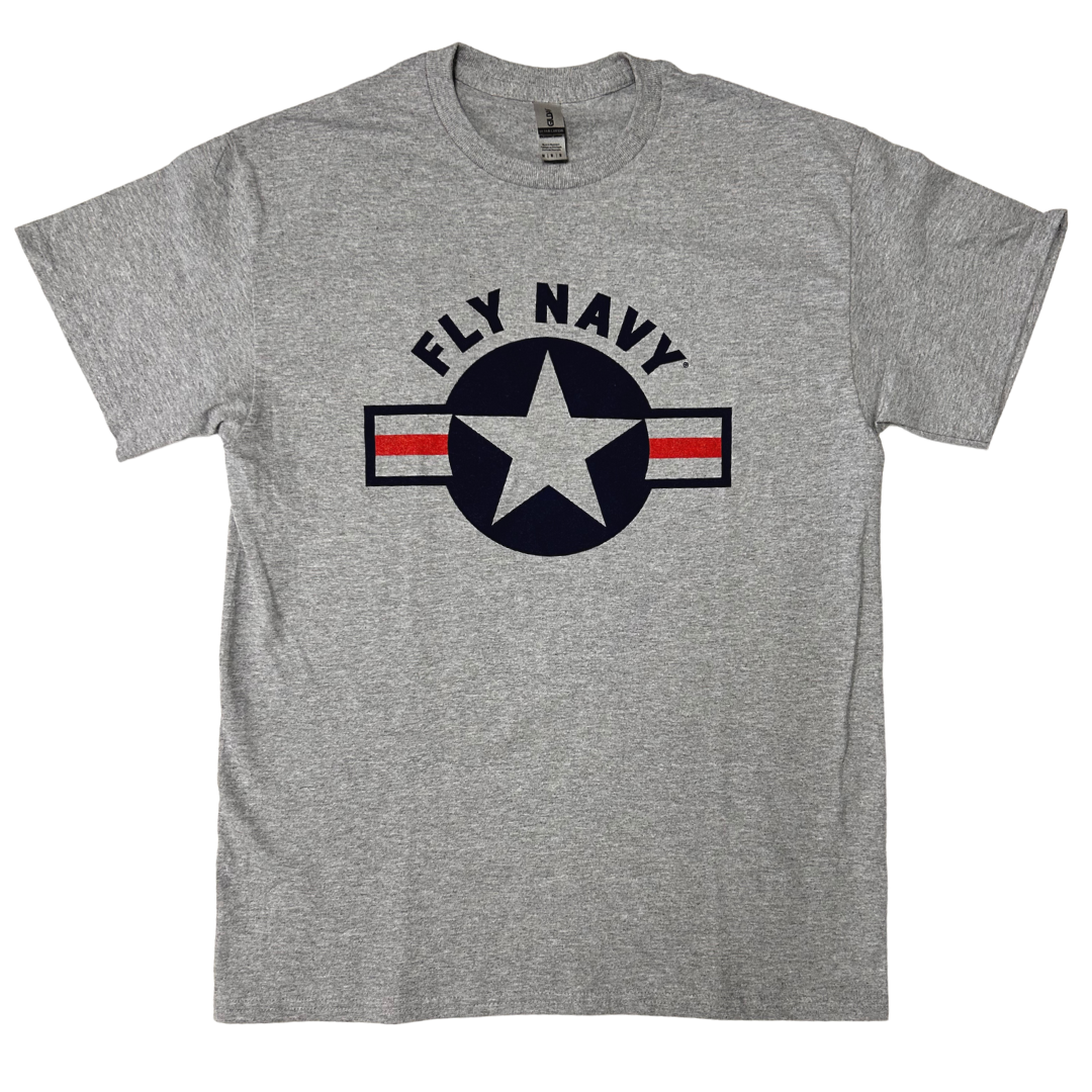 Navy Fly Navy T-Shirt (Grey)