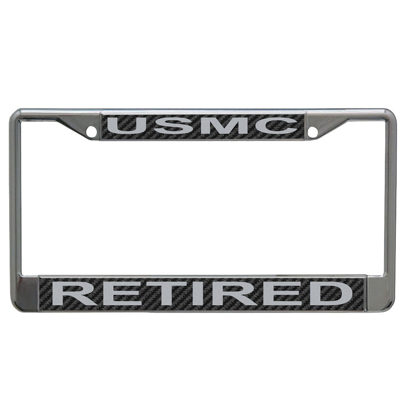 USMC Retired License Plate Frame – Armed Forces Gear