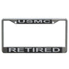 USMC Retired License Plate Frame