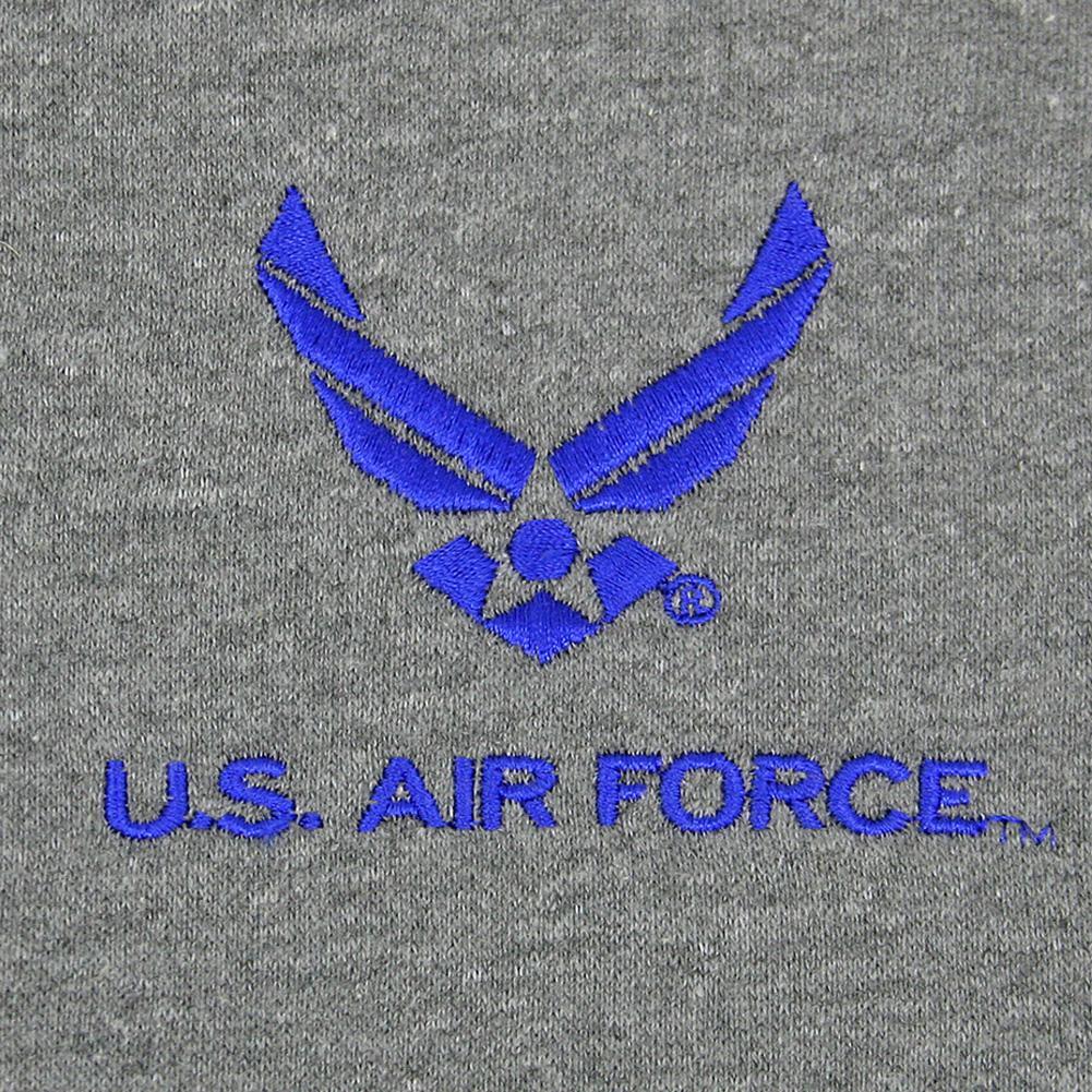 U.S. Air Force Sweatshirts: Air Force Full Zip Hood in Grey