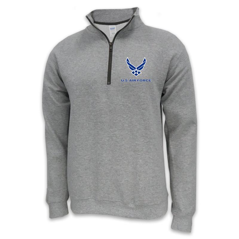 U.S. Air Force Sweatshirts: Air Force Wings Left Chest Logo 1/4-Zip