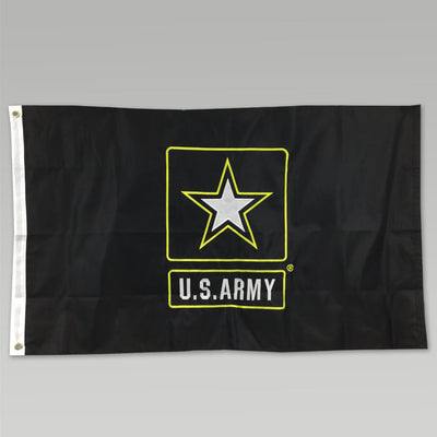 Army Star 2 Sided Embroidered Flag (3'X5')