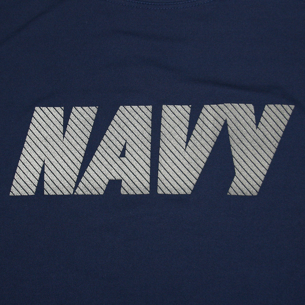 U.S. Navy T-Shirts: Navy Long Sleeve Performance T-Shirt in Navy | Men ...